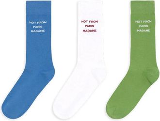 Dr&ocirc;le de Monsieur Le Pack de Chaussettes Slogan - - Underwear - unisex - Mehrfarbig - ONE SIZE