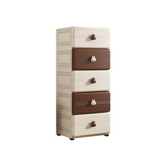 Generic Schubladenkommode mit gro&szlig;em Fassungsverm&ouml;gen, Kunststoff-Aufbewahrungsschrank mit Rollen und Klickverbindung, geeignet for Wohnzimmer und begehbare K