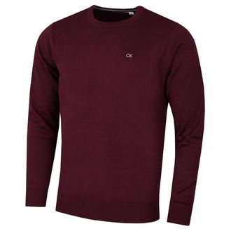 Calvin Klein Herren Baumwolle Sweater - French Burgundy - XXXXL