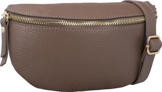 Gusti Leder G&uuml;rteltasche Brinja - Bauchtasche Umh&auml;ngetasche Crossbody Tasche Ledertasche Damen Grau Leder