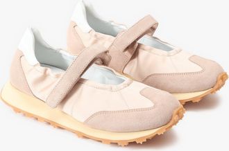 RUN OF Baskets &agrave; scratch en cuir