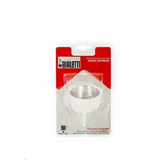 Bialetti Set Rechanges 1 Entonnoir pour Moka, 4 Tasses, Aluminium