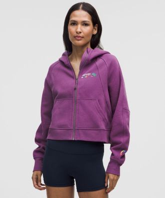 lululemon Sweat à capuche zippé Scuba Oversized Pride pour Femmes - Violet - Taille XL/2XL