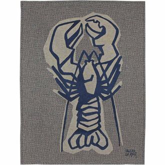 Tissage Moutet Moutet Torchon Küchenhandtuch Geschirrtuch Handtuch, hochwertige Baumwolle in Frankreich gewebt, limitiertes Motiv Lobester