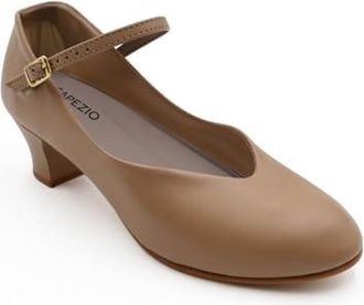 Capezio 550 Junior Footlight Chaussures pour Danse de caractère - Beige - Caramel, 8.5 M US EU