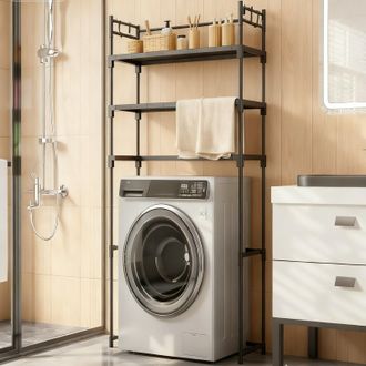 Generic Regal &uuml;ber der Waschmaschine - Multifunktionales Regal for Waschmaschine und W&auml;sche, ideal for die Organisation von Waschk&uuml;che, Badezimmer und Garage,