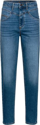 Camel Active Damen Mom Fit 5-Pocket Jeans Dunkelblau, womenswear-30/32