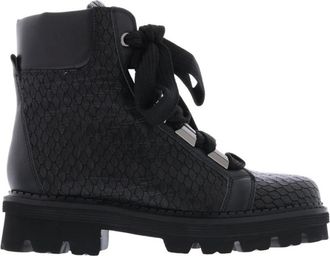 Paris Punk Femme, Chaussures, Noir, Taille: 36 EU Lace Up Booty Fantasy