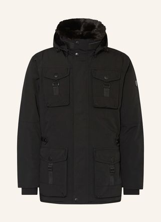 Wellensteyn Wellensteyn Jacke Mit Abnehmbarer Kapuze Und Kunstfell schwarz