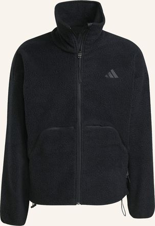 adidas City Tech High Pile Fleecejacke Mit Durchgehendem Reissverschluss schwarz