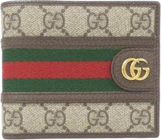 Gucci Portefeuille Pre-owned Ophidia (bi-pli) - Femme - Pre-owned - Brun - Taille: ONE Size