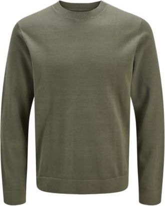 Jack & Jones Jprblamilano Spring Knit Crew Neck, Tea Leaf, M Homme