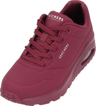 Skechers Damen On Air UNO Stand AUF Luft, Pflaume Durabuck Mesh, 36.5 EU