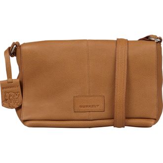 Burkely Soft Skylar Satchel Bag - Cognac Leder Damen Crossbody Tasche - Kompakte und Strapazierf&auml;hige Alltagstasche