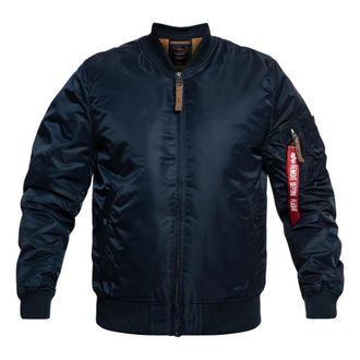 Alpha Industries Homme, Vestes, Bleu, Taille: M Ma-1 VF 59 Blouson Aviateur Coupe Vintage
