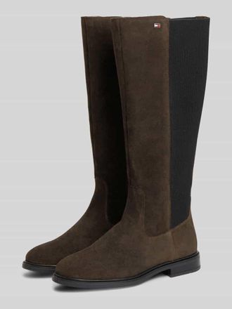 Tommy Hilfiger Stiefel aus echtem Leder mit Logo-Stitching