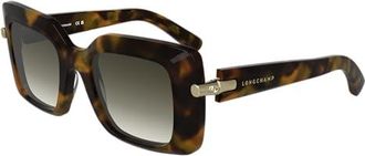 Longchamp Lunettes de Soleil LO776S N 205 BROWN GREEN HAVANA 50/22/140 Femme