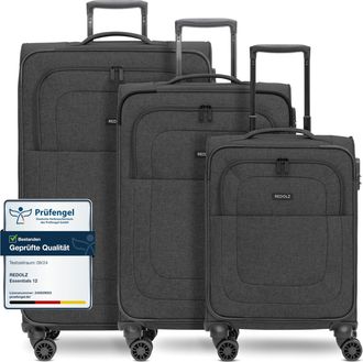 Redolz Essentials 12 Trolley-Set 3-teilig Black dunkelgrau 55cm