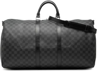 Louis Vuitton Weekender - Damier Graphite Keepall Bandouliere 55 - Gr. unisize - in Grau - f&uuml;r Damen