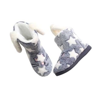 Minkissy VANZACK Bottes de Neige pour Femmes Bleu Taille 39/40 Chaussures Antid&eacute;rapantes et Chaudes Semelles &Eacute;paisses R&eacute;sistantes &agrave; LEau LUsure pour LHiver Act