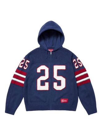 SUPREME hoodie zipp&eacute; Sport SS 25 - Navy - Bleu