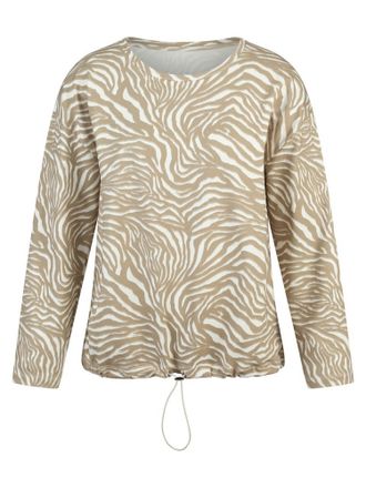 Peter Hahn Sweatshirt Rundhals-Ausschnitt Peter Hahn beige