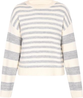 Usha Pullover Frauen Grau gestreift