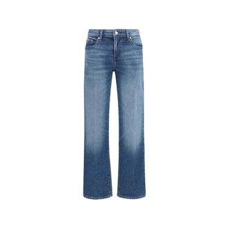 7 For All Mankind Calie Gerades Jeans - - Jeans - Damen - Blau - W25