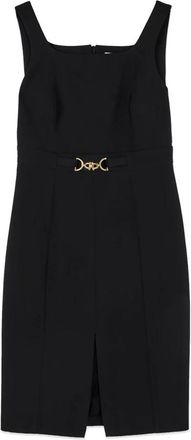 Oltre Femme, Robes, Noir, Taille: 48 FR Robe fourreau avec boucle m&eacute;tallique