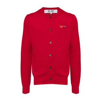 Comme Des Gar&ccedil;ons Play Pullover - - Knitwear - Damen - Rot - XS
