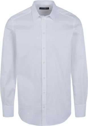 Dolce & Gabbana Klassisches Businesshemd - - Shirts - Herren - Wei&szlig; - M