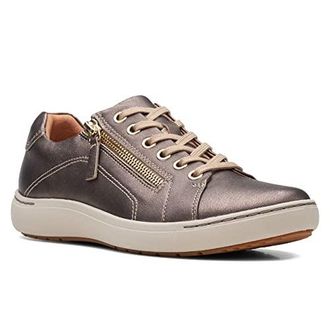 Clarks Baskets Nalle en Dentelle pour Femme, Bronze métallisé, 38 EU