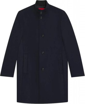 HUGO BOSS Homme, Manteaux, Bleu, Taille: S Single-breasted Coat