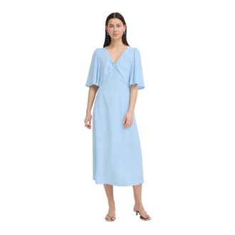Ichi Ichi - Robe Mi-longue - Femme - Robes - Bleu - Taille: 38 FR