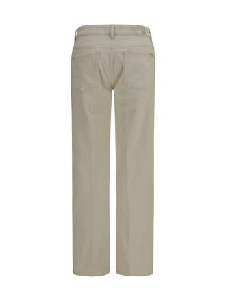 7 For All Mankind Womens Jeans Calie Straight Moondust General Cotton