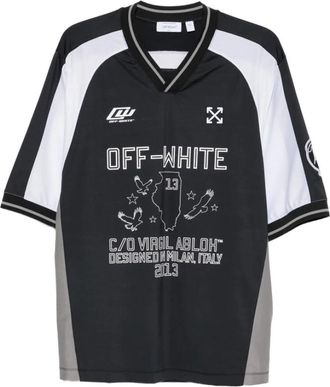 Off-white Homme, Tops, Multicolore, Taille: S T-shirt &agrave; col en V