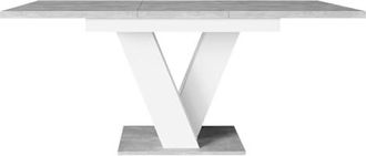 Best Mobilier Table &Agrave; Manger Xandriel Rectangulaire en Bois Gris Laqu&eacute; - Salle &agrave; Manger