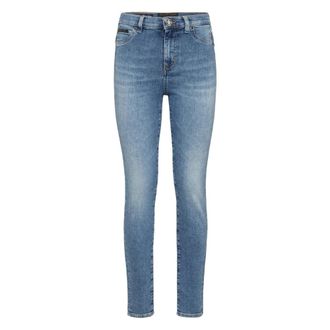 Philipp Plein High Waist Jegging - - Jeans - Damen - Blau - W28