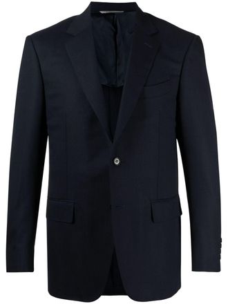 Canali blazer &agrave; simple boutonnage - Bleu
