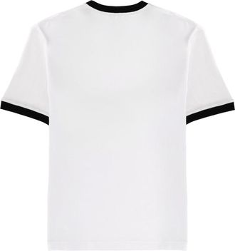 Versace Logo-Embroidered T-Shirt - White