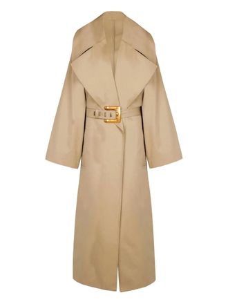 Balmain Trenchcoat mit G&uuml;rtel - Nude