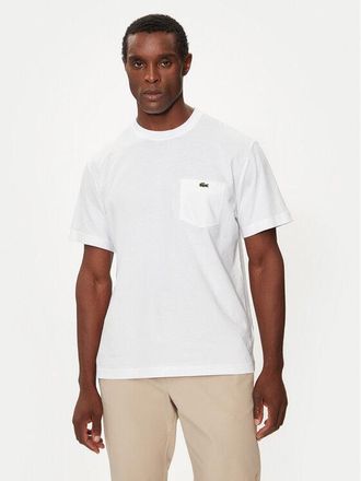 Lacoste T-Shirt TH2827 Wei&szlig; Regular Fit