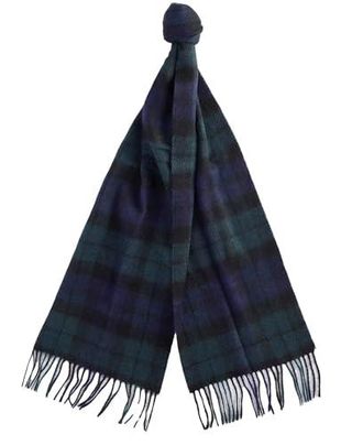 Barbour Tartan Lambswool Echarpe Noir Montre Taille Unique