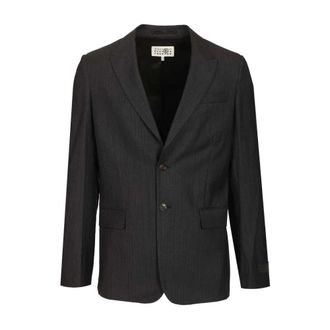 Maison Margiela Einreihiger Blazer - - Jackets - Herren - Schwarzk - L