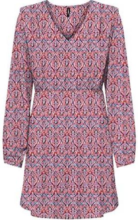 Only Onlnova Life Elite Robe Monica L/S, Rouge Orange/AOP : 591 Soul, XL Femme