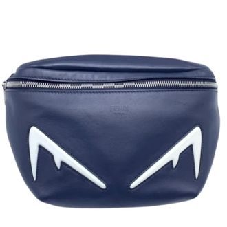 Fendi Pre-owned Cuir sacs-fendi - Homme - Pre-owned - Bleu - Taille: ONE Size