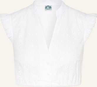 Hammerschmid Hammerschmid Dirndlbluse Anja Mit Spitze weiss