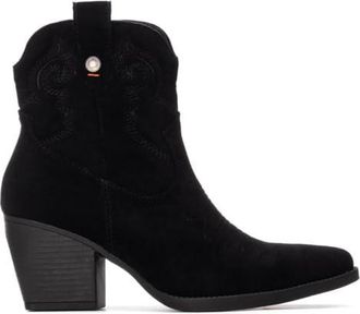 Refresh Bottes de cowboy Femme Noir - Chaussures confortables et polyvalentes - Mode d&eacute;contract&eacute;e - Mod&egrave;le 17301403 (Taille40)