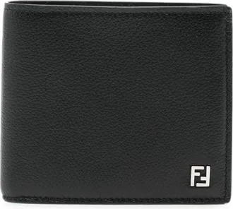 Fendi FF Logo Leather Bi-fold Wallet