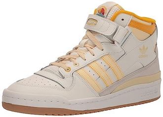 adidas Originals Mens Forum Mid Sneaker, Cloud White/Crew Yellow/Gum, 8